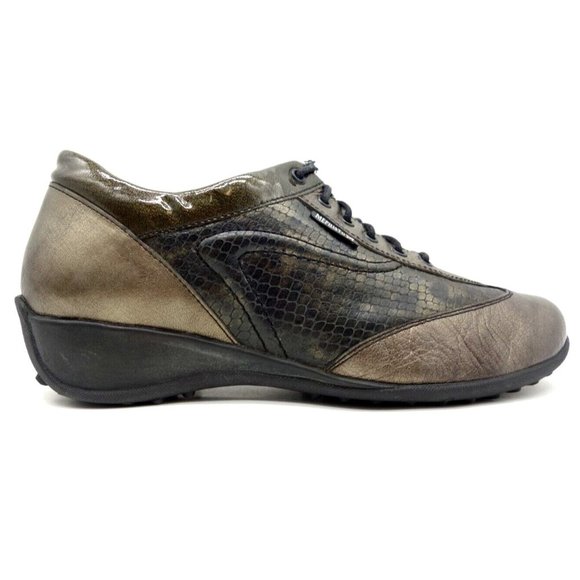 Mephisto | Shoes | Mephisto Air Relax Snakeskin Print Lace Up Low Wedge ...